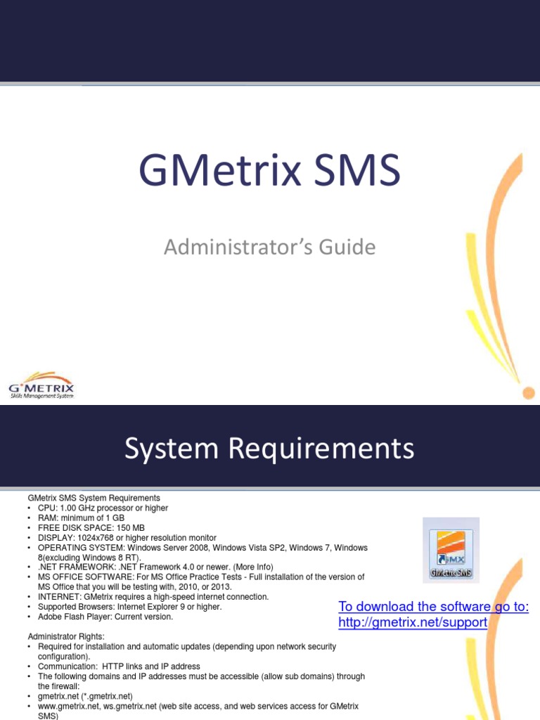 GMetrix Admin Guide | Test (Assessment) | Password