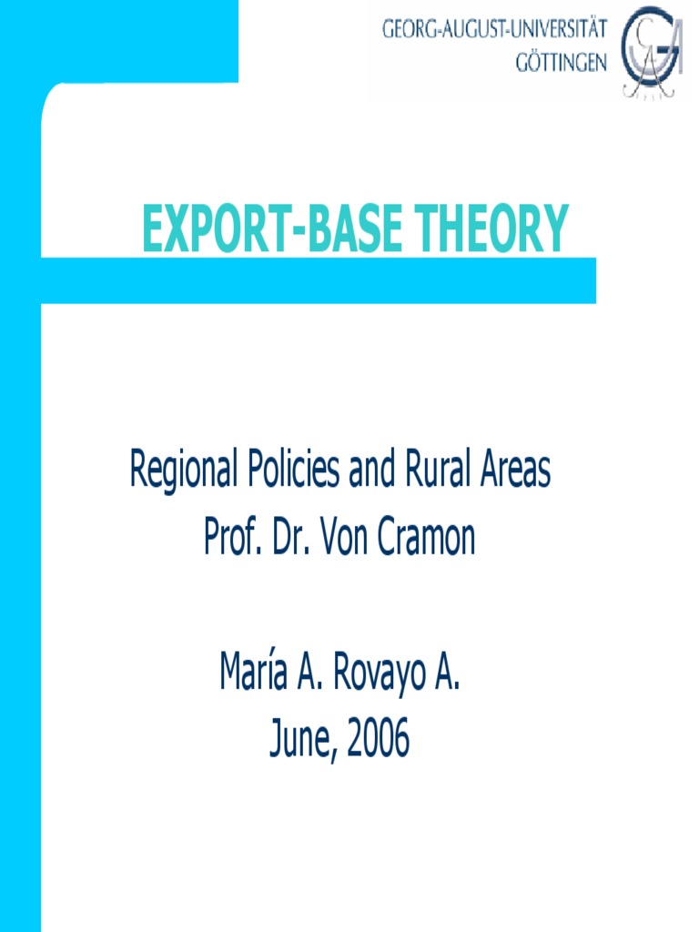 Export Base Theory | PDF | Neoclassical Economics | Economic Growth