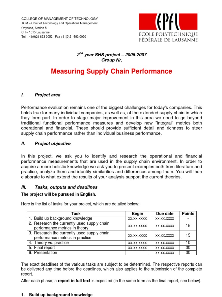 SHS Measuring SC Performance 2006 07 | PDF | Theory | Measurement