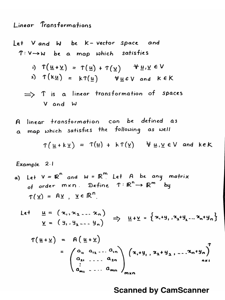 Linear Notes II | PDF