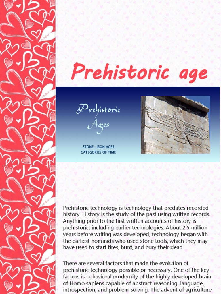 Evolution of Prehistoric Technology | PDF | Paleolithic | Stone Age