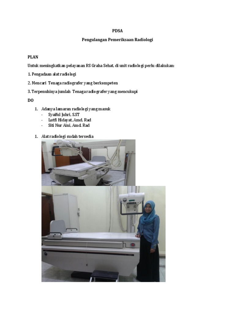 Peningkatan Layanan Radiologi RS Graha Sehat | PDF | Sains & Matematika