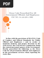 Dress Code Prescribed For All Government Officials and Employees | PDF ...