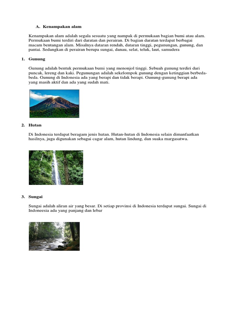 Kenampakan Alam | PDF