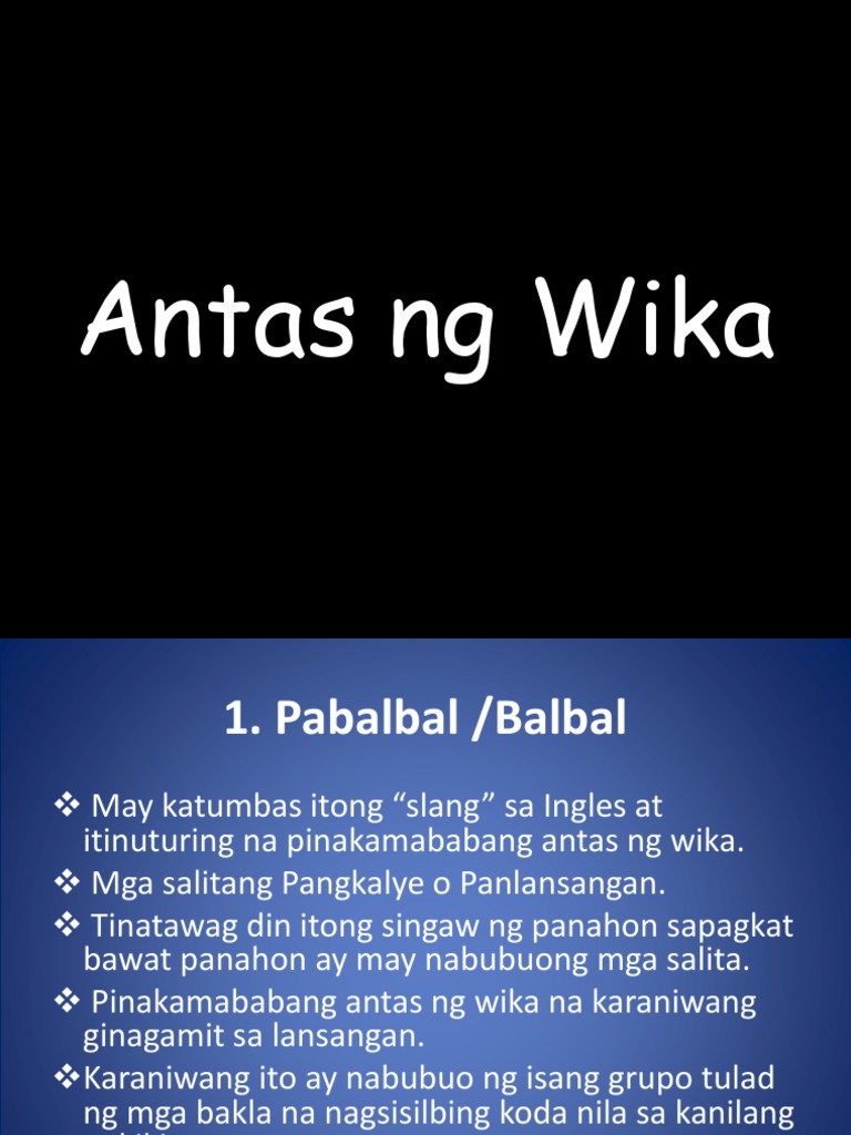 Wika 1 | PDF
