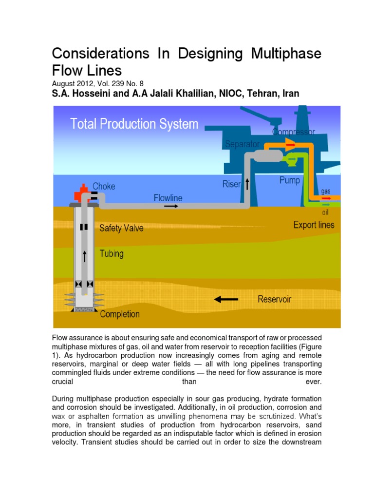 Multiphase Flow Line Design Guide | PDF | Flow Measurement | Fluid Dynamics
