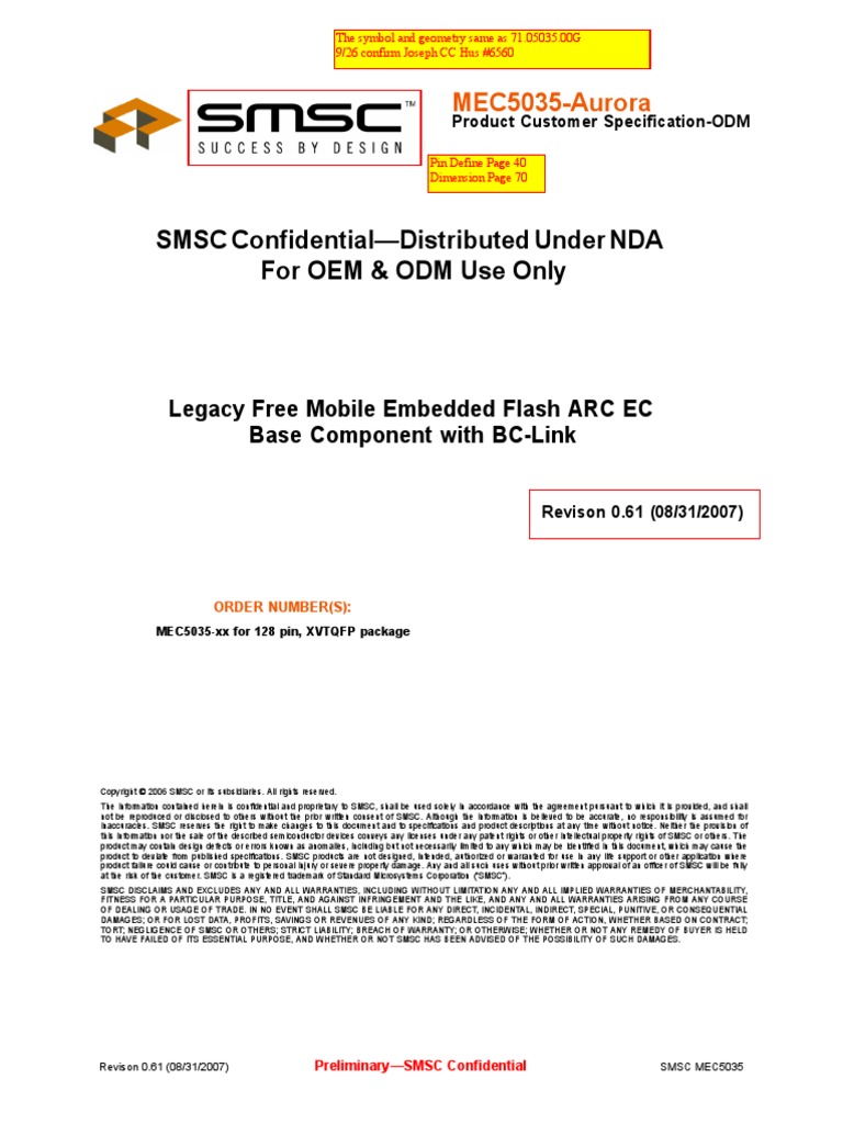 MEC5035-NZW Spec1 | PDF | Computer Hardware | Computing
