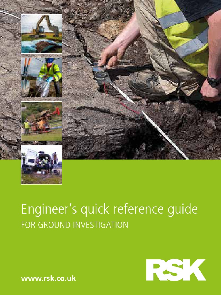 Engineer's Quick Reference Guide: For Ground Investigation | PDF ...