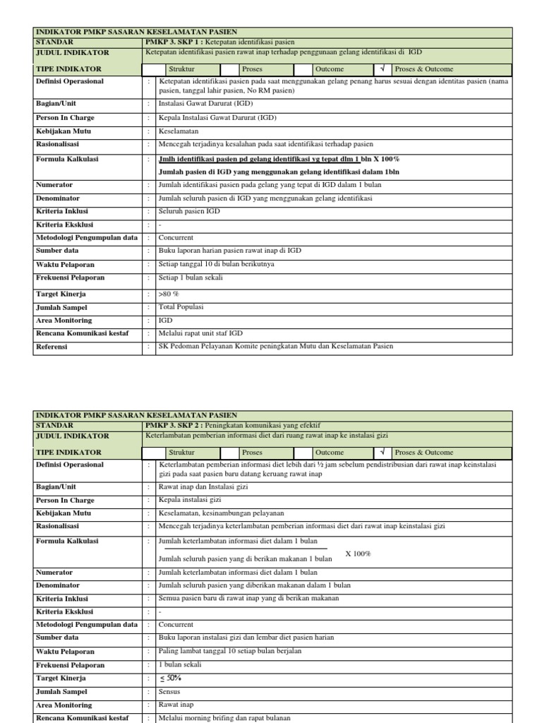 6 Profil Indikator SKP | PDF