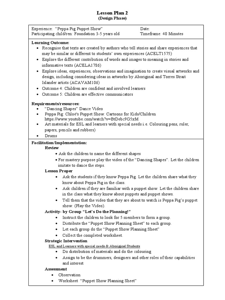 lesson plan 1 | English As A Second Or Foreign Language | Lesson Plan