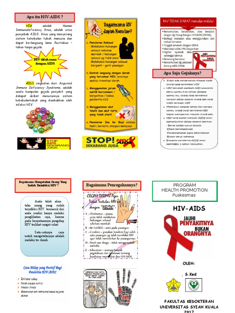 Leaflet Hiv Aids | PDF