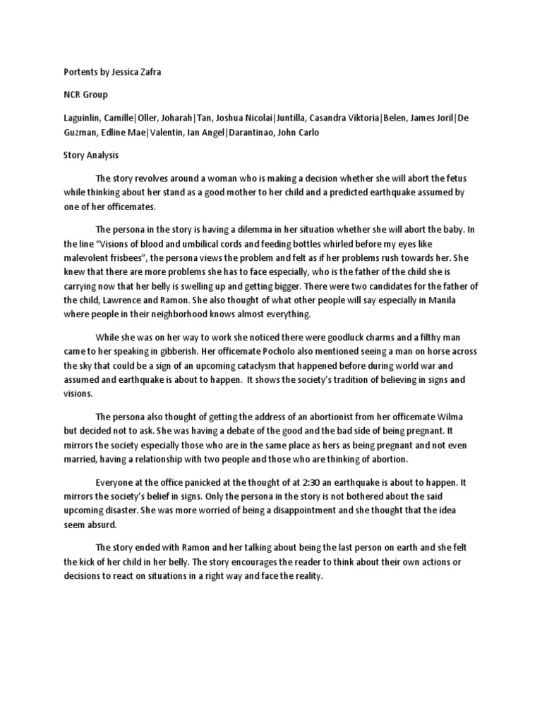 Portents by Jessica Zafra