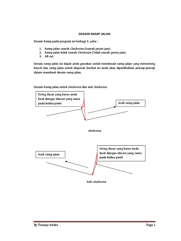 Modul Desain Ramp Jalan | PDF