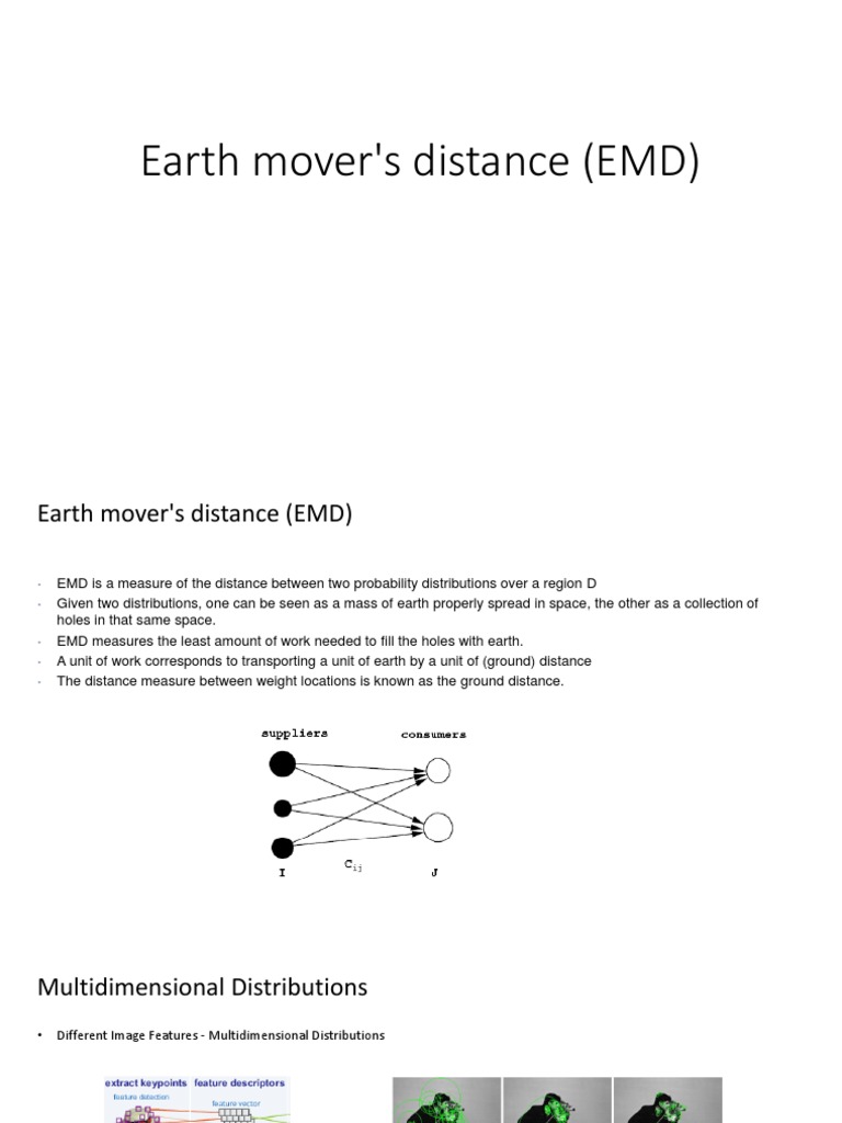 Understanding Earth Mover's Distance (EMD) | PDF