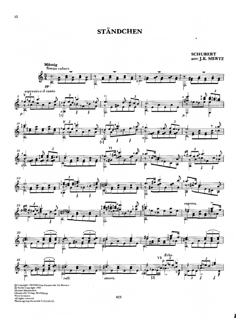 Standchen - Schubert | PDF