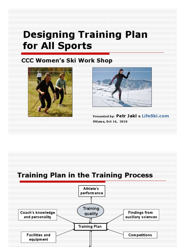 Designing Training Plan For All Sports: CCC Women's Ski Work Shop | PDF ...