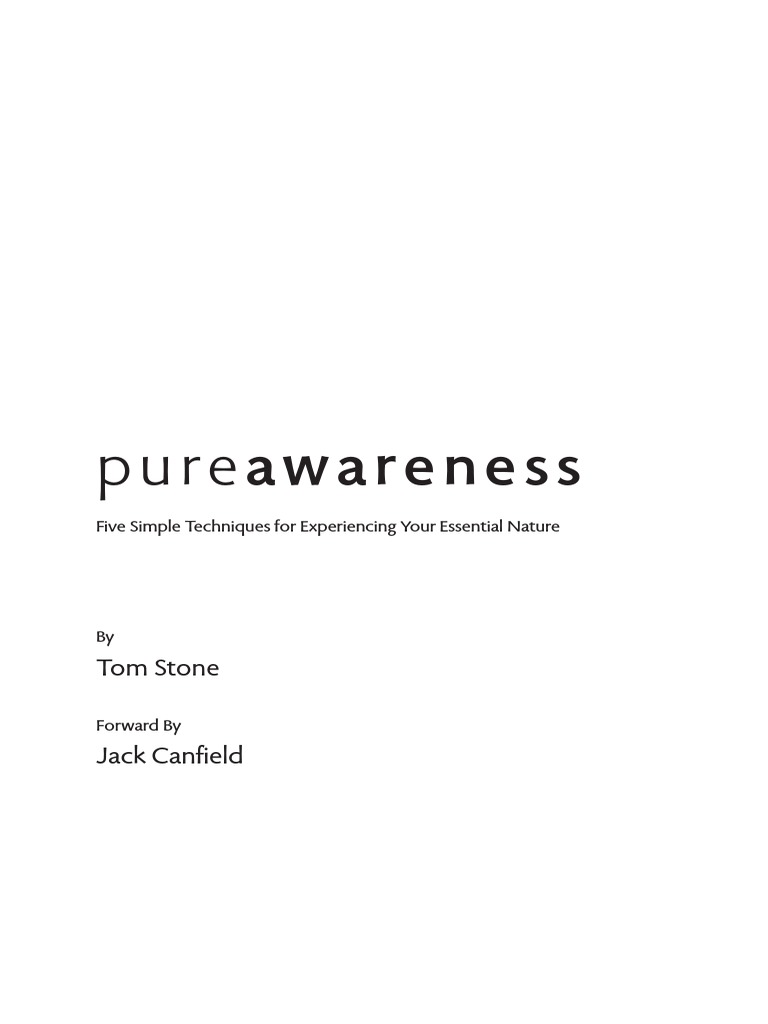 Pure Awareness | PDF | Transcendentalism | Anger