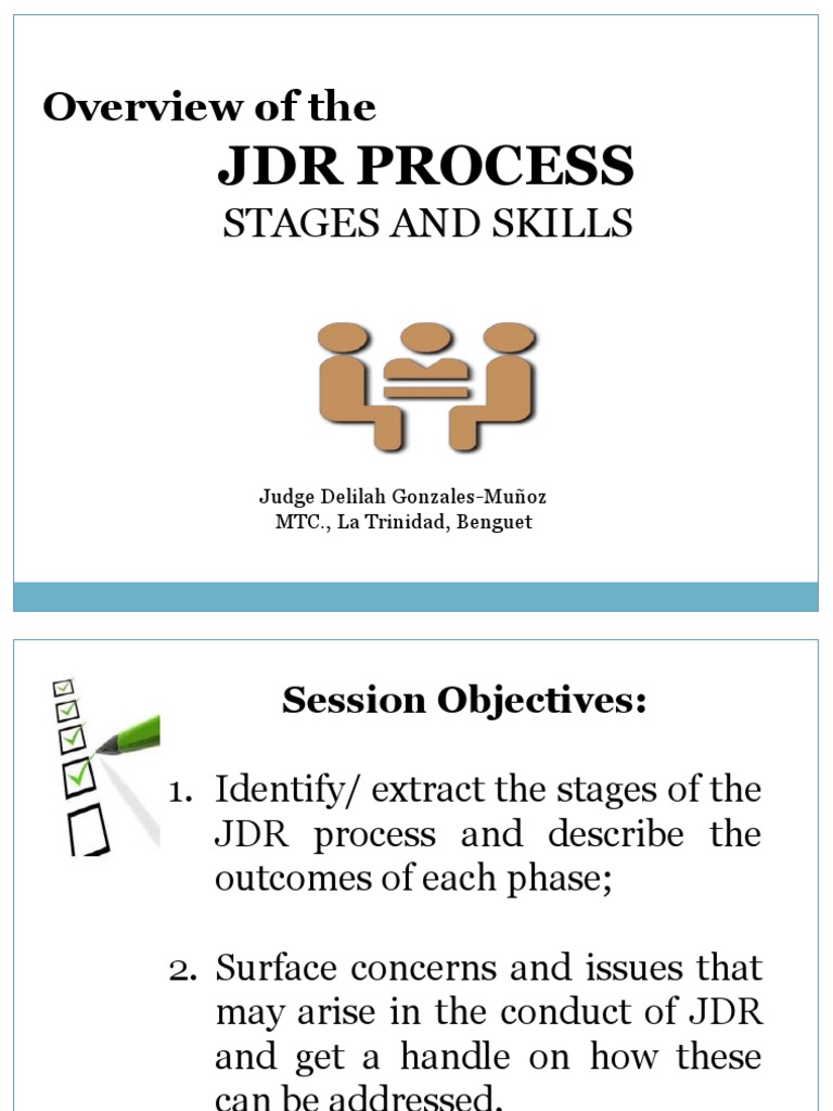 Segment 4 - Overview of The JDR Process, Stages and Skills - October ...