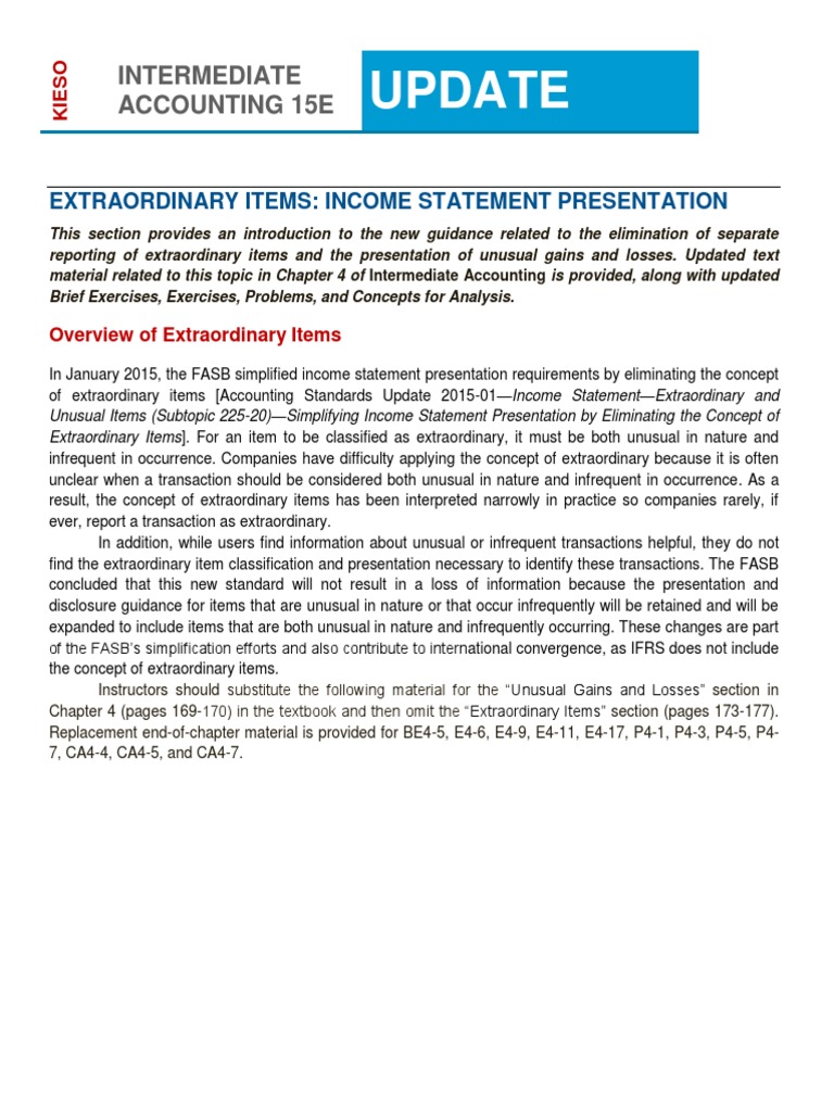 Update: Intermediate Accounting 15E | PDF | Income Statement | Revenue
