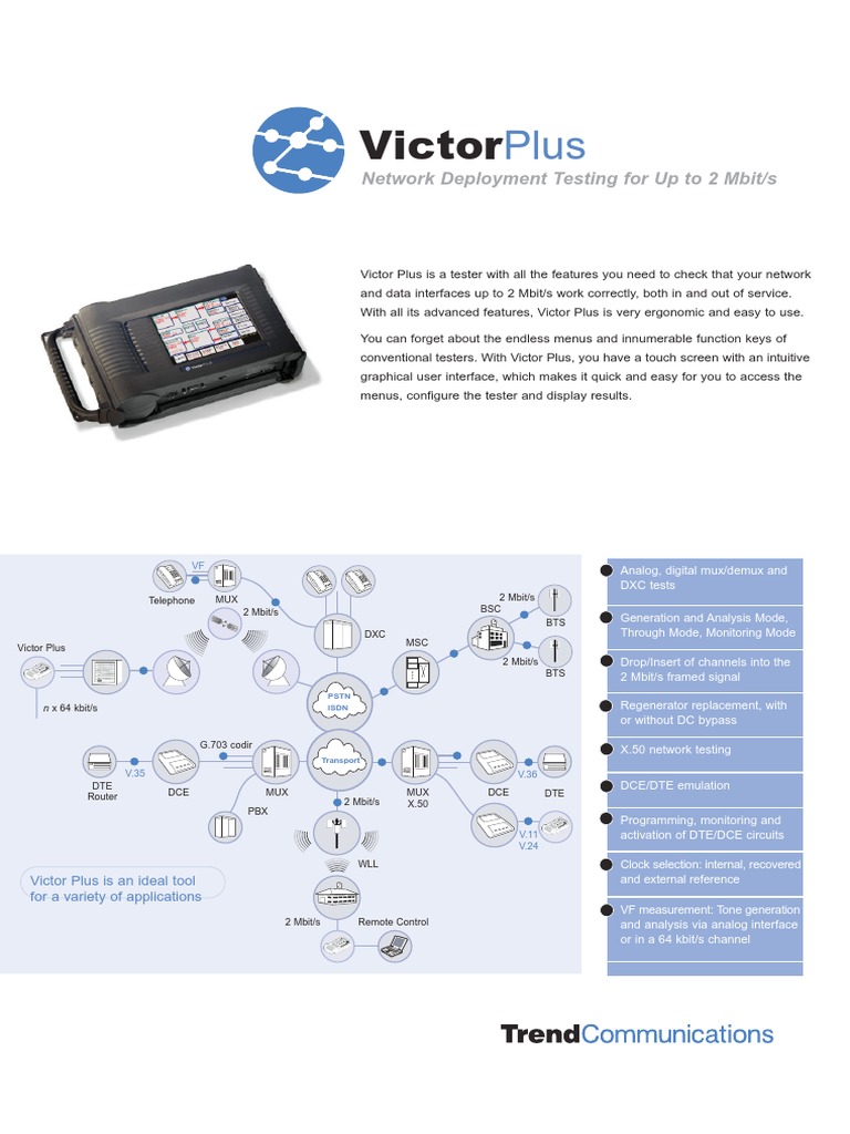 Victor: Network Deployment Testing For Up To 2 Mbit/s | PDF | Graphical ...