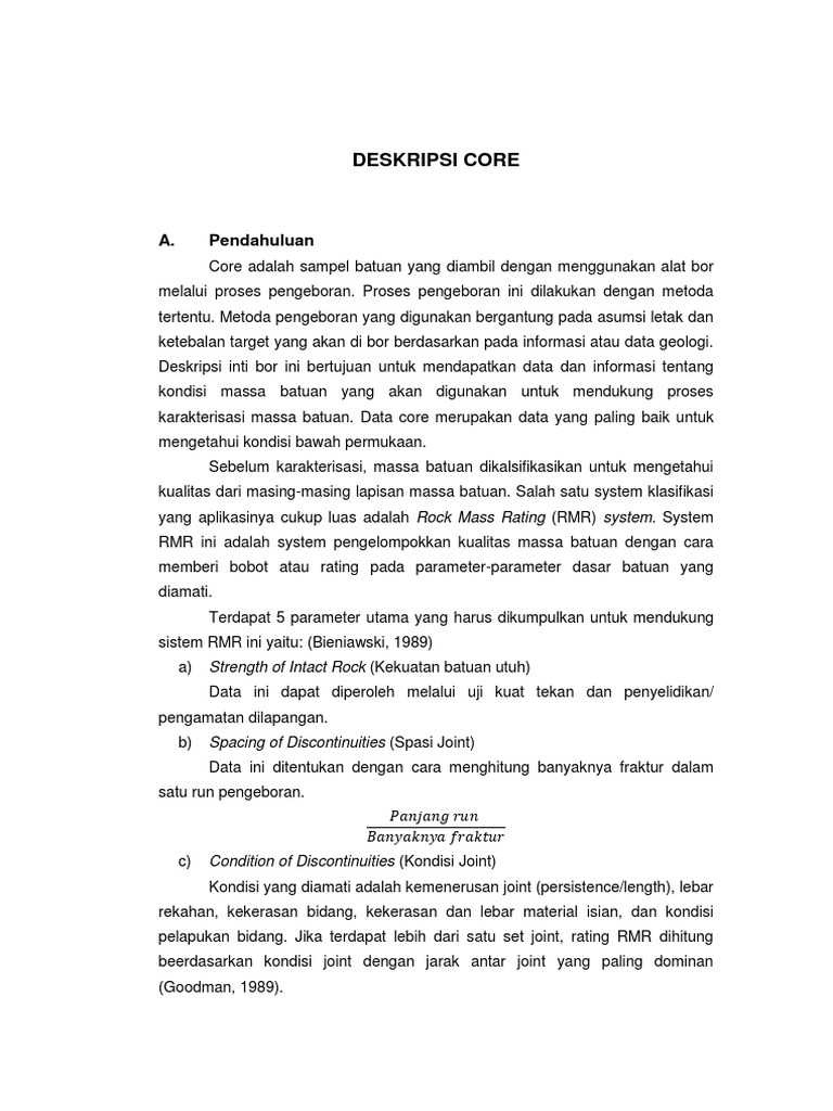 Deskripsi Core | PDF
