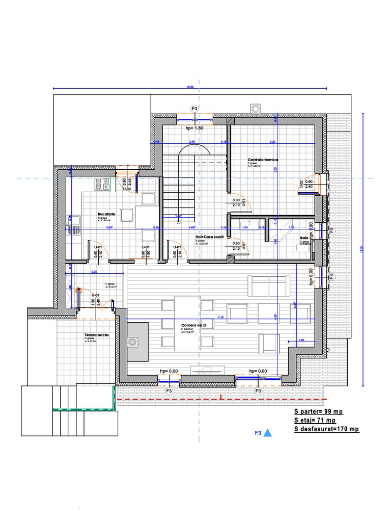 Plan Parter 2 Agropensiune Cluj | PDF