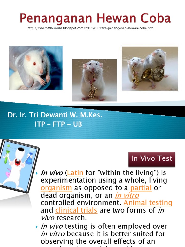 Penanganan Hewan Coba | PDF