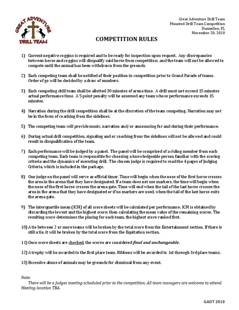 Rules | PDF | Sports | Leisure