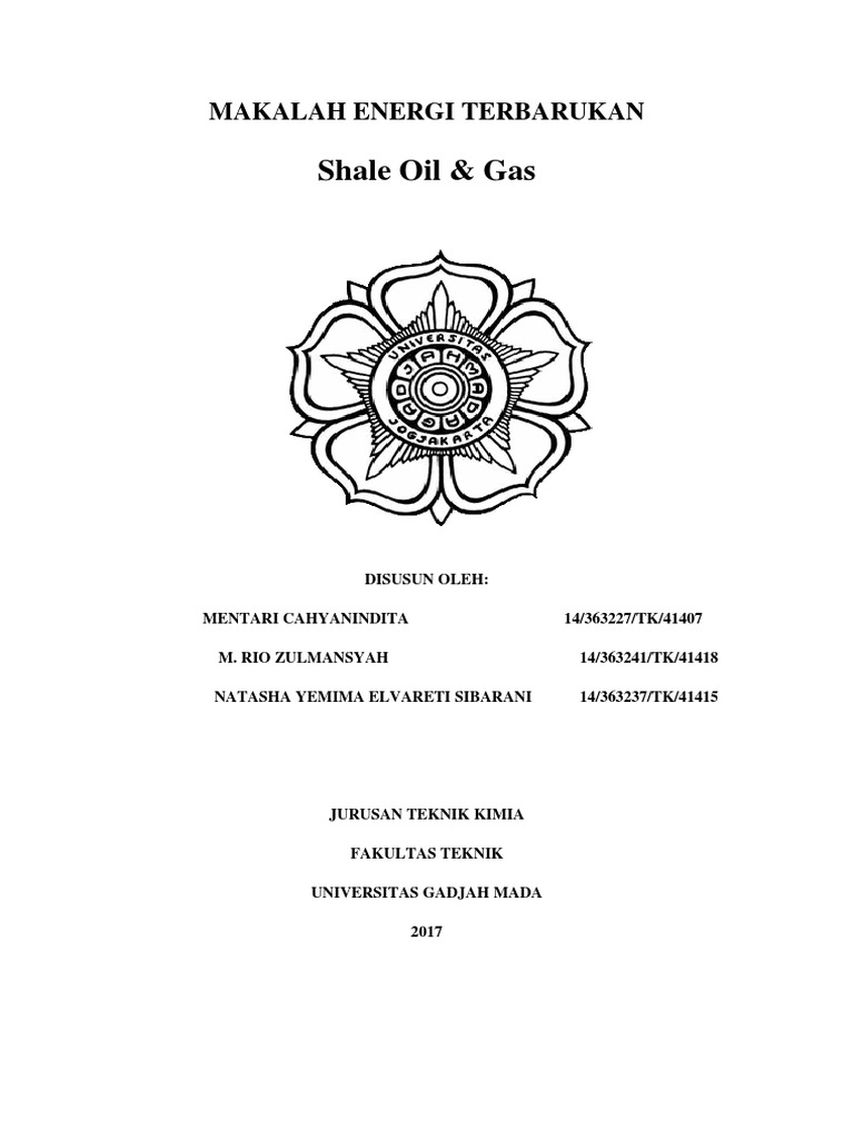 Makalah Shale Gas Dan Oil | PDF