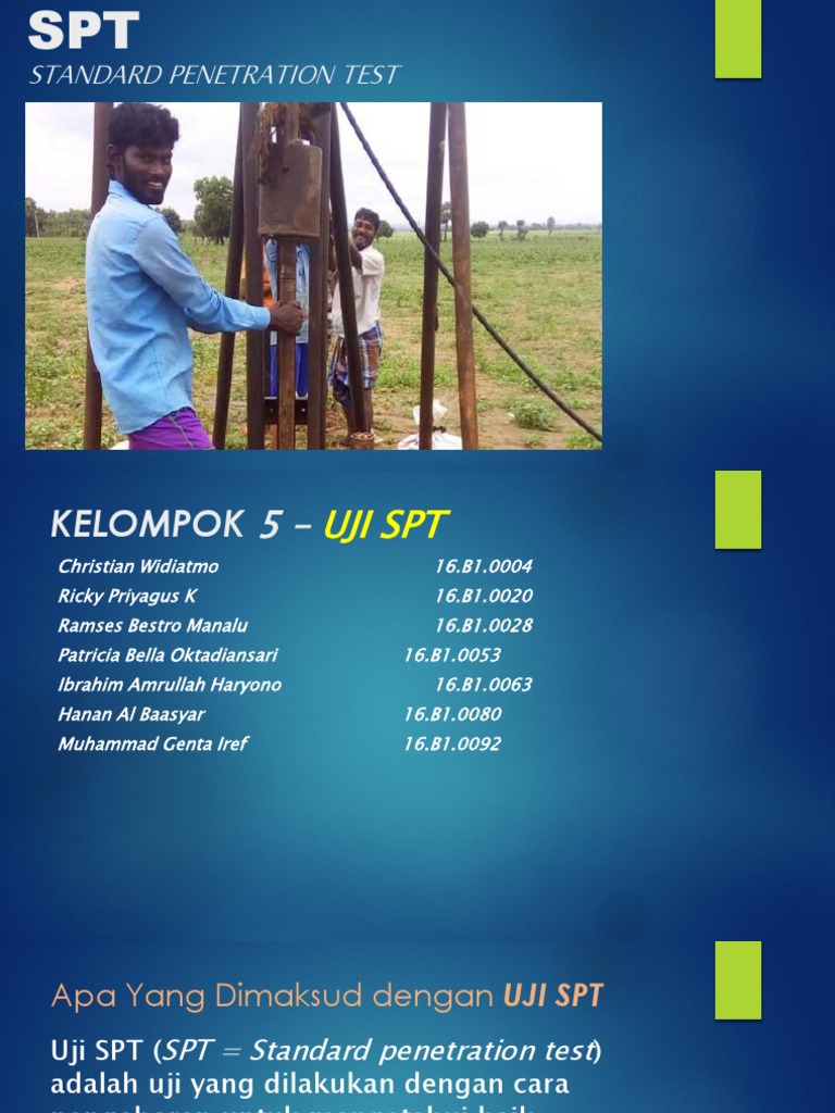 Uji SPT: Prosedur dan Alat | PDF