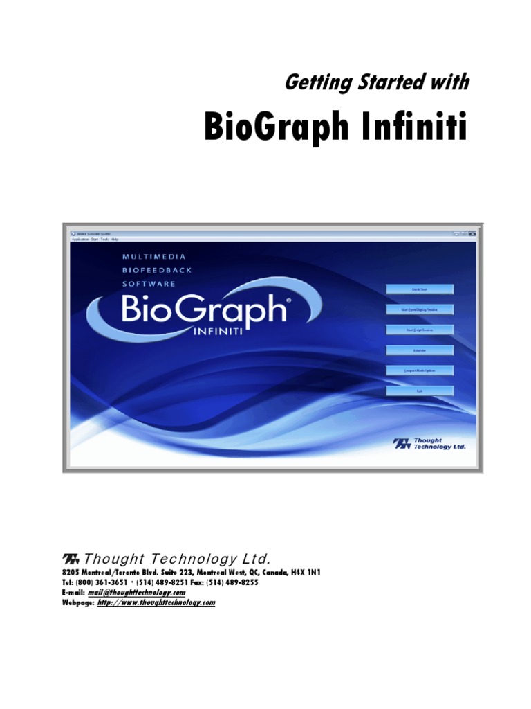 SA7913 V6.0 BioGraph Infiniti Getting Started | Download Free PDF ...