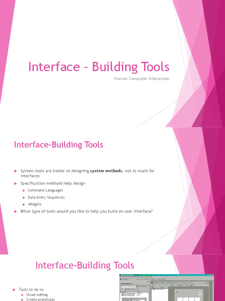 Interface - Building Tools | PDF | Graphical User Interfaces | Scripting Language