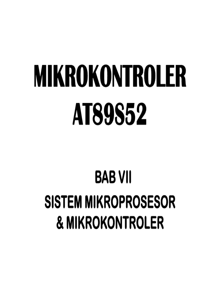 8 - Mikrokontroler At89s52 | PDF