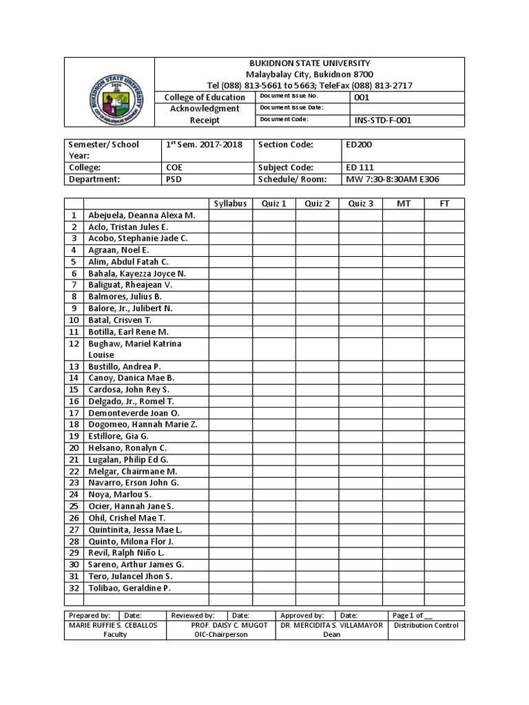 Acknowledgment Receipt ISO | PDF | Leisure