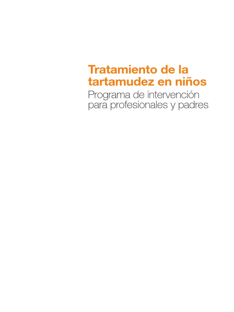Tratamiento de la tartamudez infantil | PDF | Tartamudeo | Las emociones