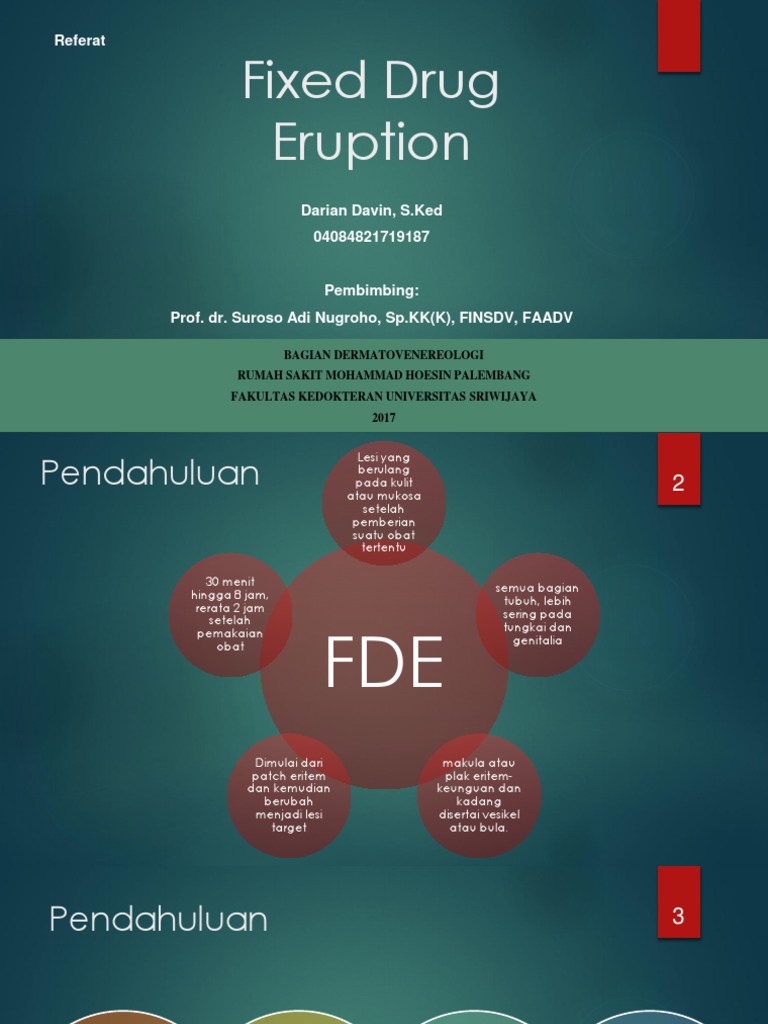 Fixed Drug Eruption (Autosaved) | PDF