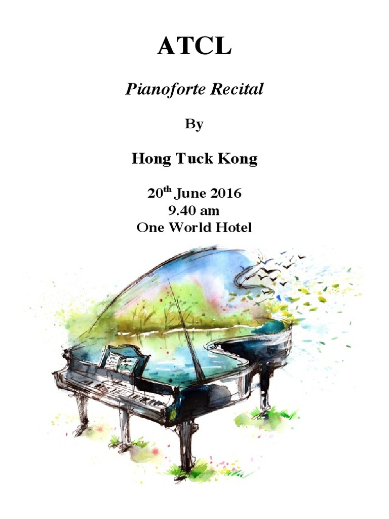 Programme Notes Updated | PDF | Compositions | Musical Compositions