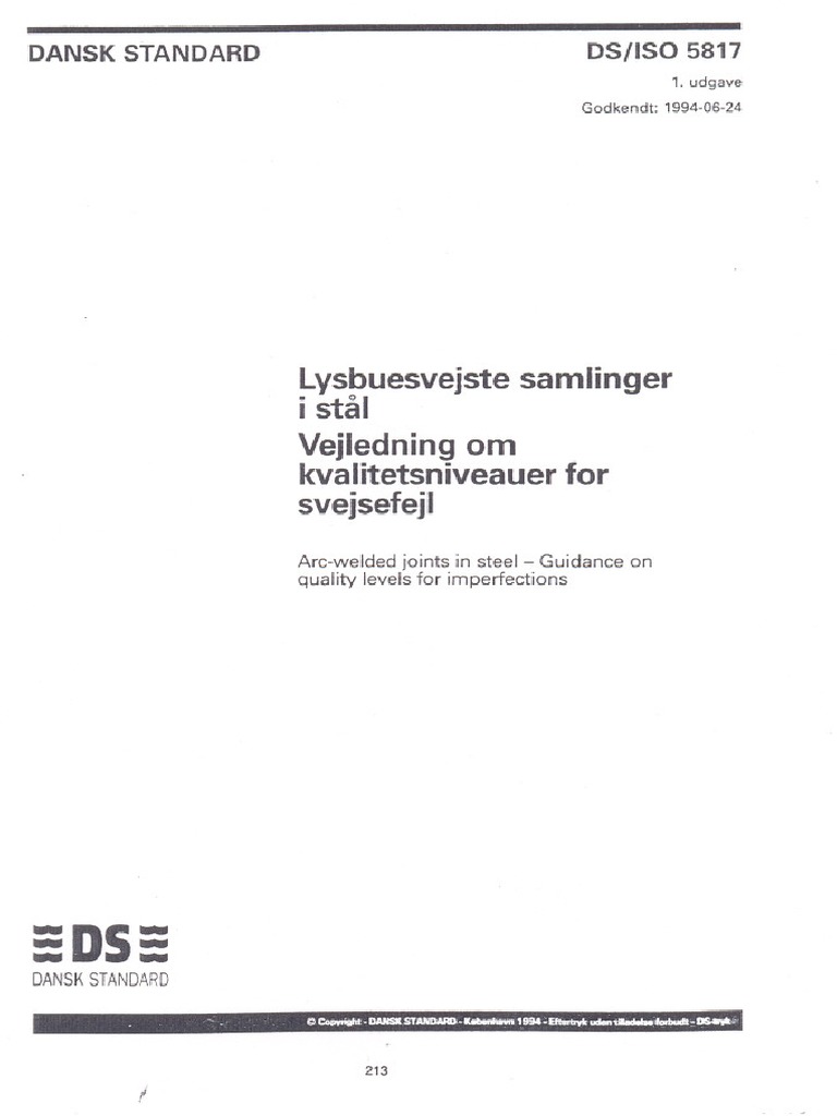 DN Iso 5817 | Download Free PDF | Welding | Construction