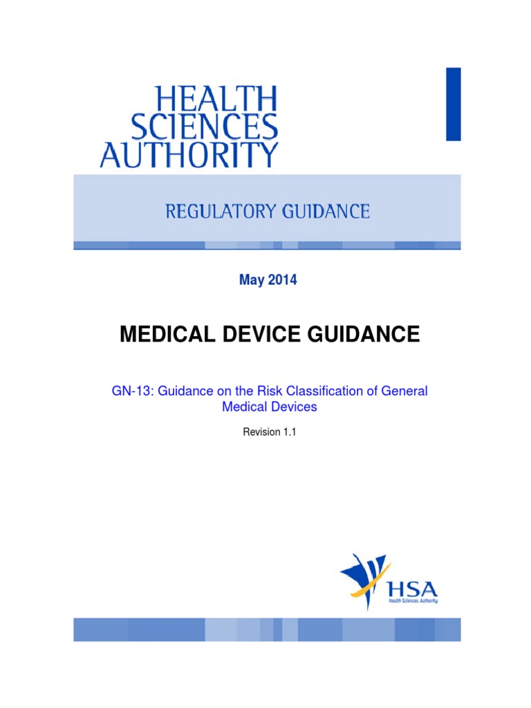 GN-13-R1.1 Guidance On The Risk Classification of General Medical ...
