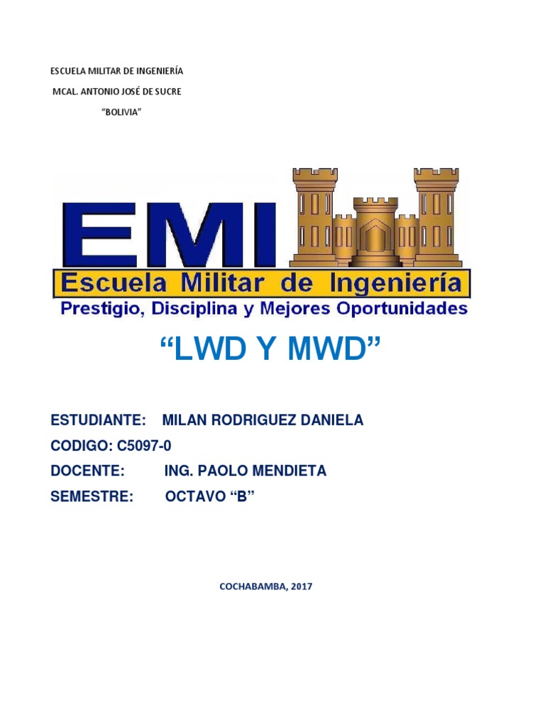 LWD y MWD | PDF | Transmisión de datos | Herramientas