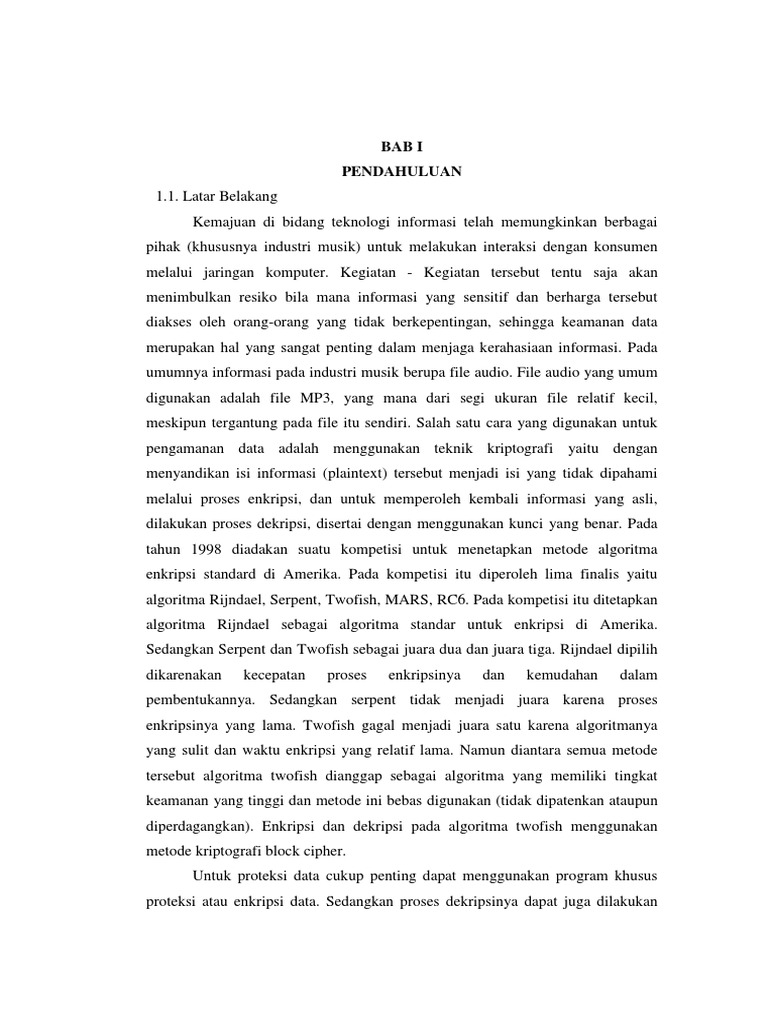 Makalah Kriptografi Algoritma TwoFish | PDF