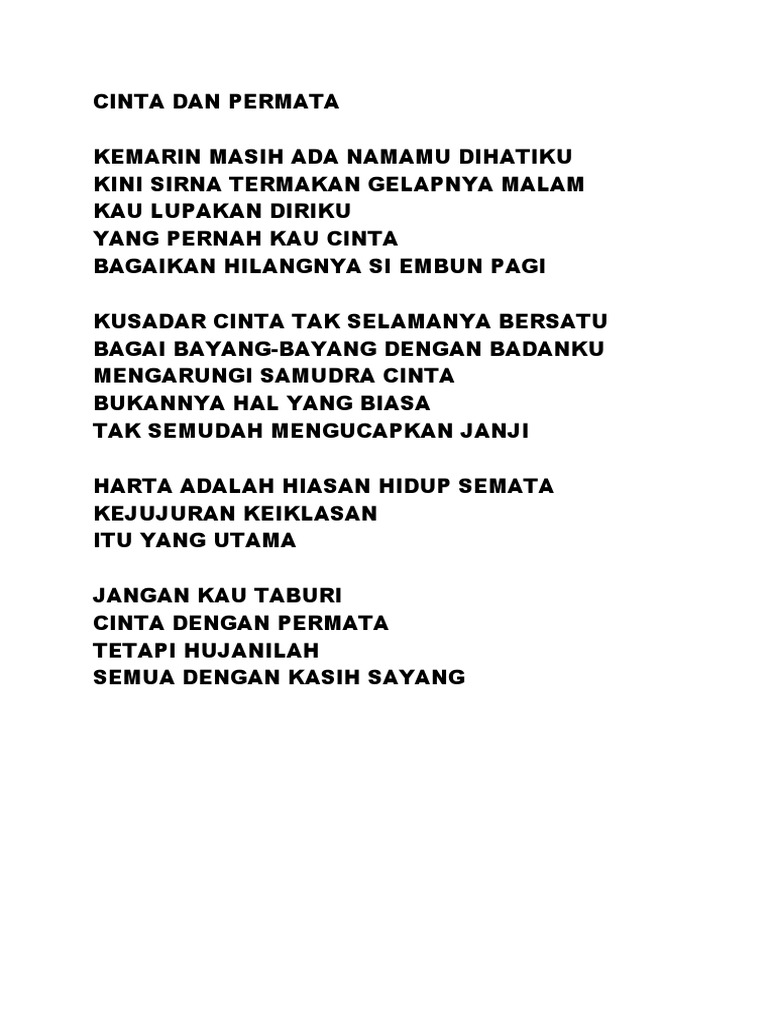Cinta Dan Permata | PDF