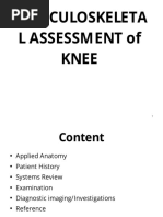 Comprehensive Knee Examination OSCE Guide | PDF | Knee ...
