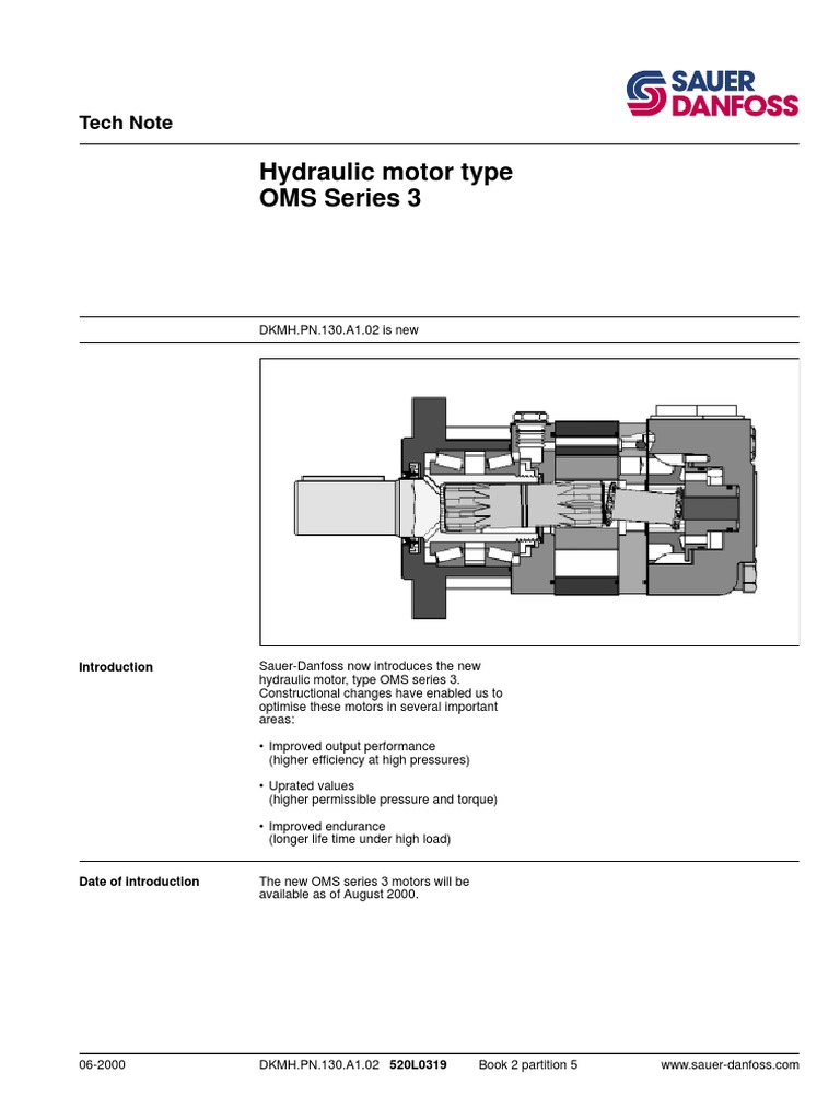 Danfoss OMS Motor PDF | PDF | Vehicles | Mechanical Engineering