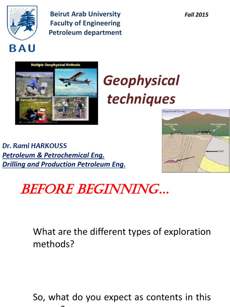Geophysical Exploration Techniques Overview | PDF | Geophysics | Geology
