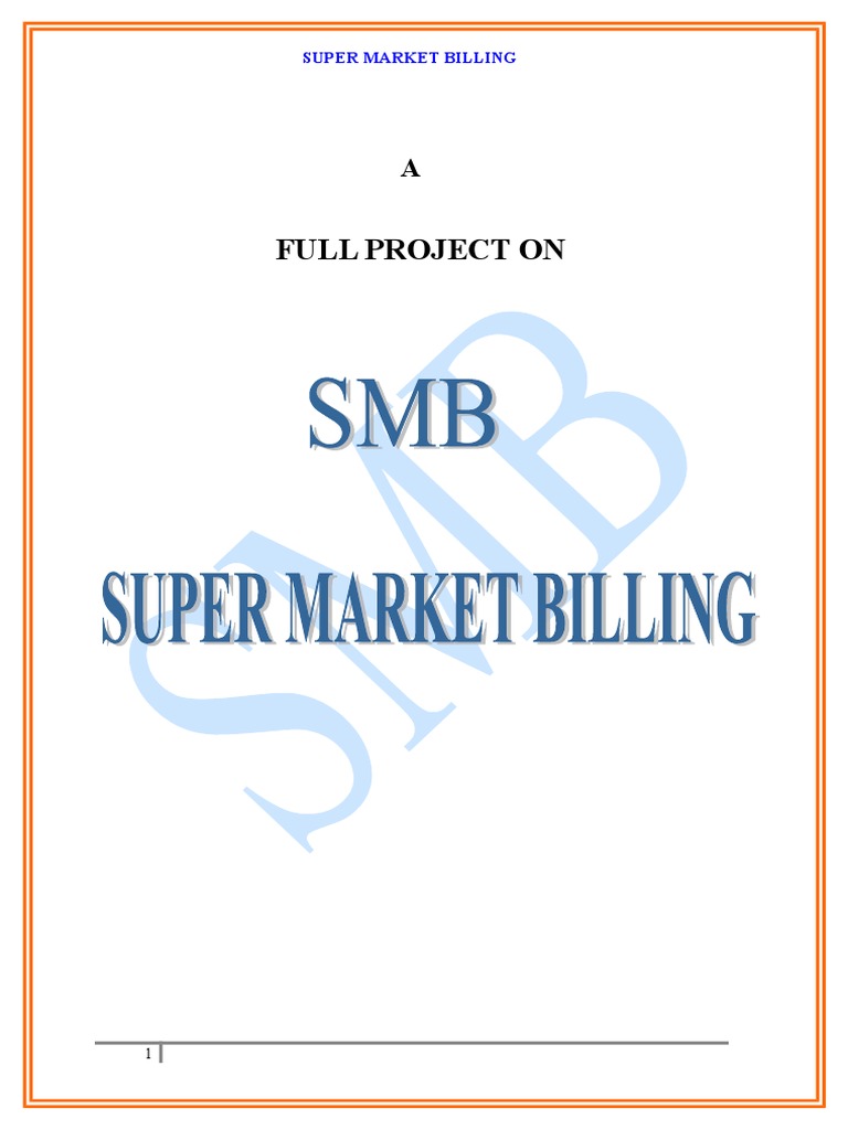 Super Market Billing Management | PDF | C++ | Class (Computer Programming)