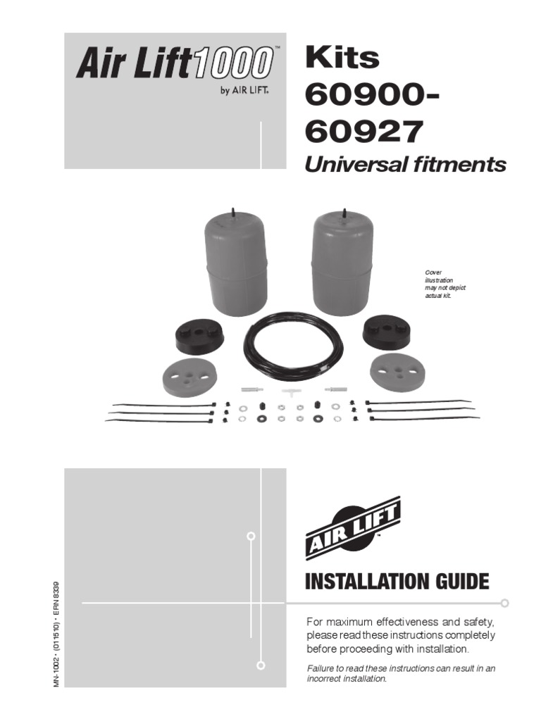 Kits 60900-60927: Universal Fitments | PDF | Implied Warranty | Valve