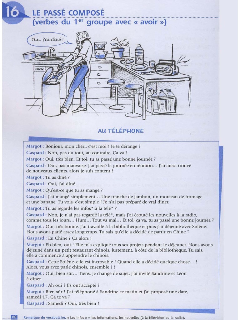 Passé Composé - Dialogue | PDF