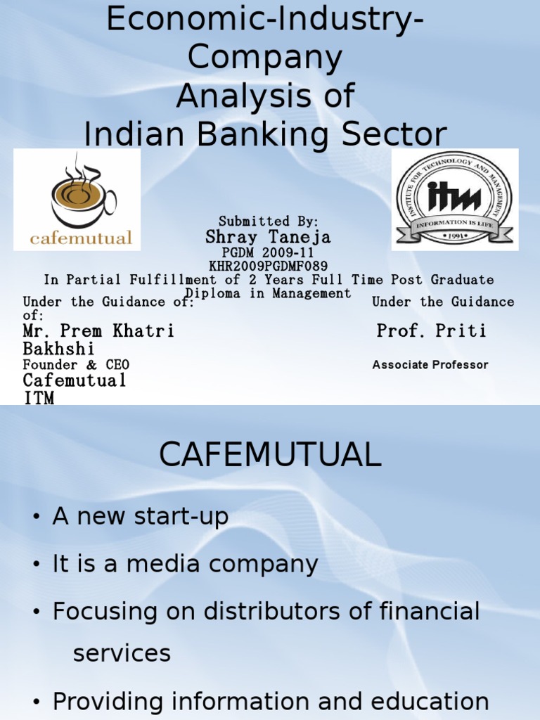EIC Analysis - Banking Industry | PDF | Economy Of India | Banks