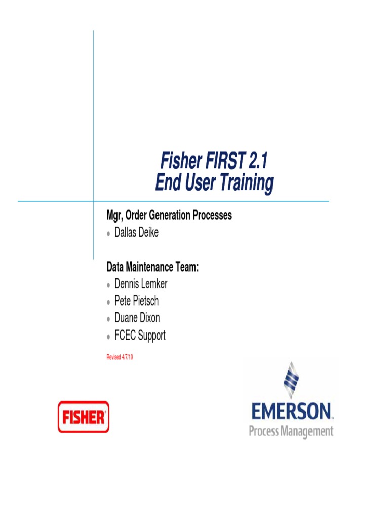 FIRST 2.0 - Training | PDF | Help Desk | Valve